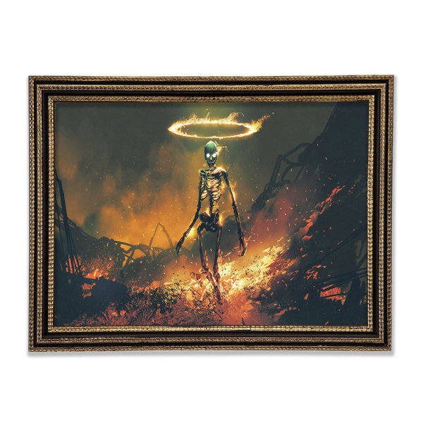 Happy Larry The Skeleton Warrior - Single Picture Frame Art Prints ...