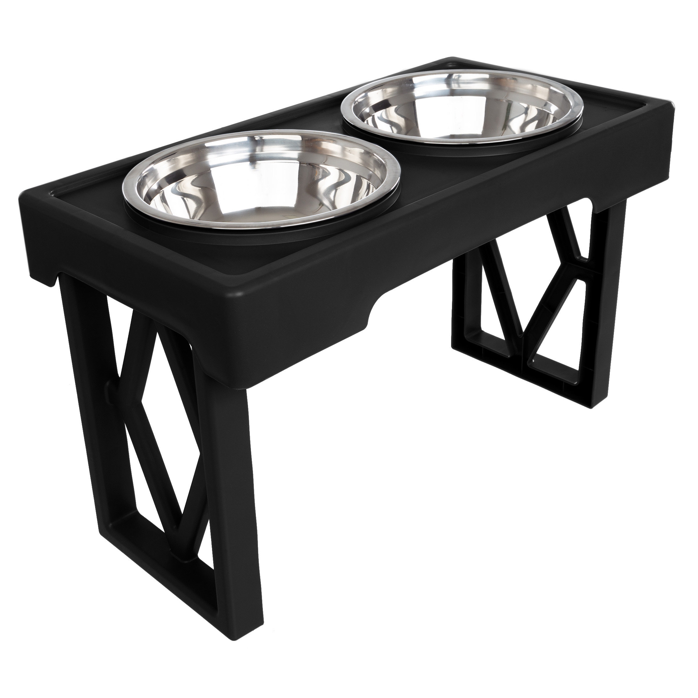 Petmaker PETMAKER 2 Dog Bowls with Adjustable Stand & Reviews - Wayfair ...