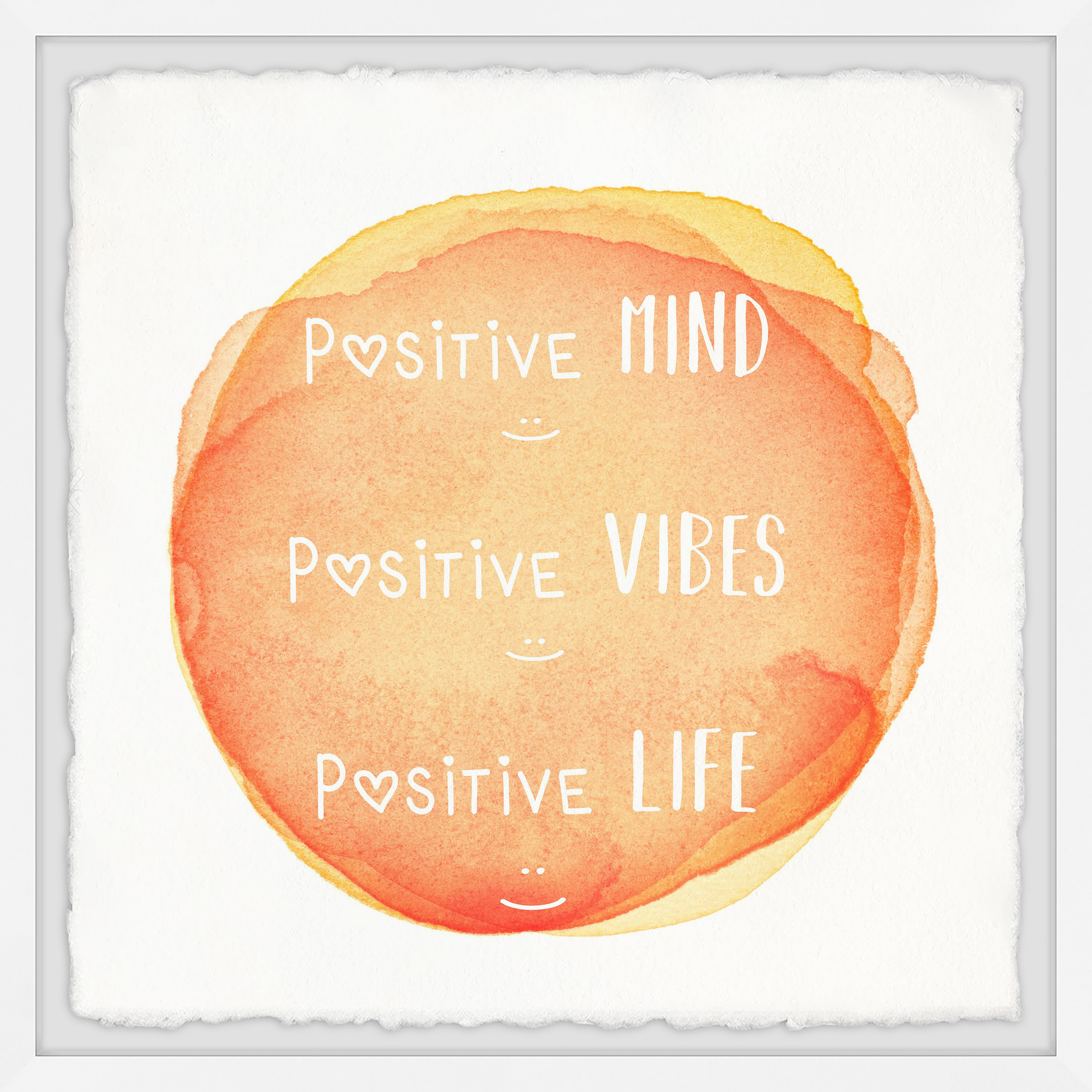 Ebern Designs Positivity II by Marmont Hill - Picture Frame Textual Art ...