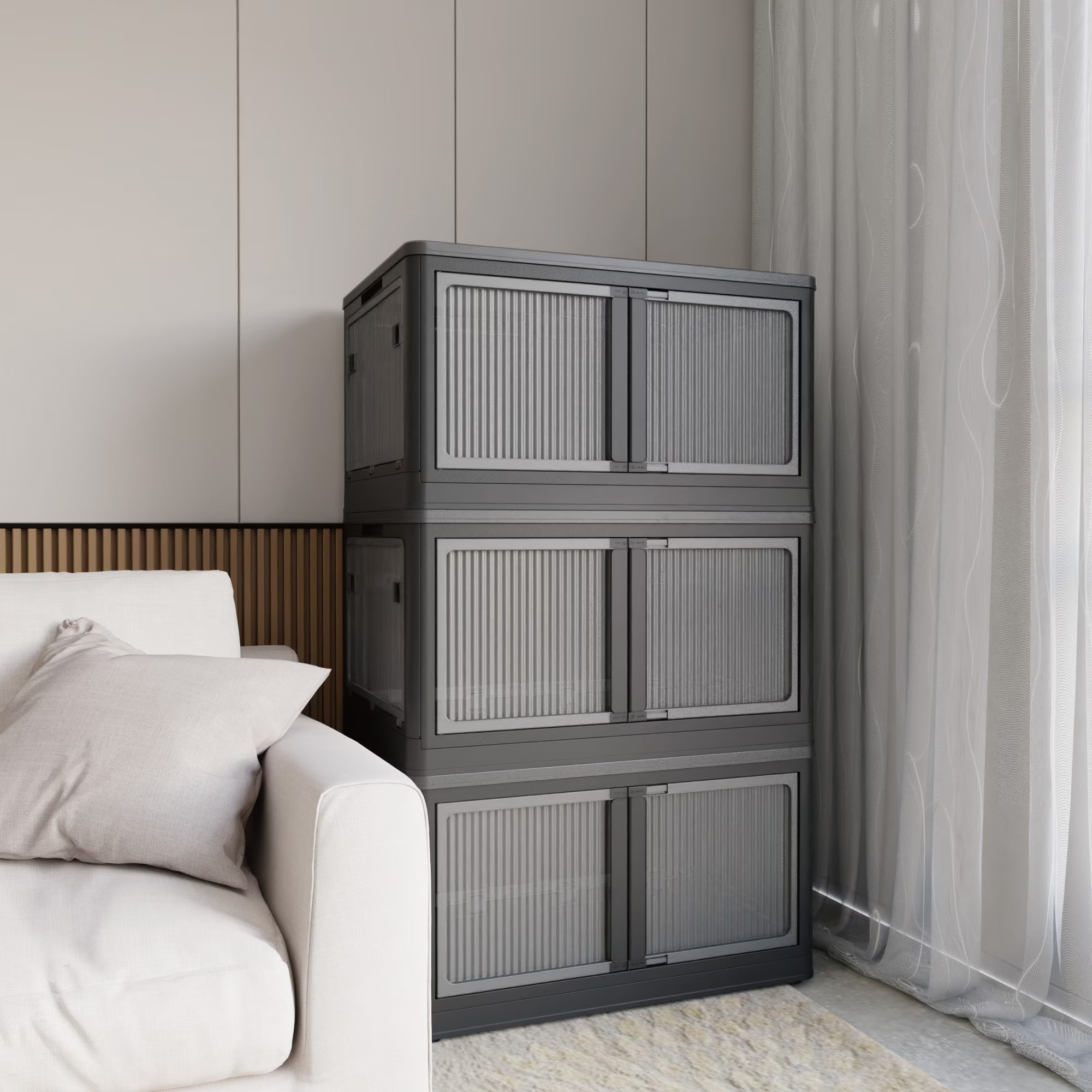 Rebrilliant 4 Tier Plastic Stackable Storage Organizer | Wayfair