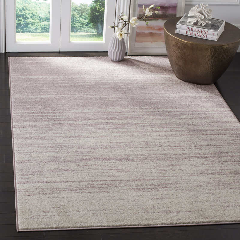Wade Logan® Bethlyn Ombre Cream/Purple Area Rug & Reviews | Wayfair
