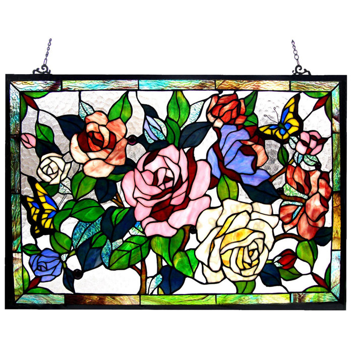 Astoria Grand Plants & Flowers Window Panel & Reviews | Wayfair