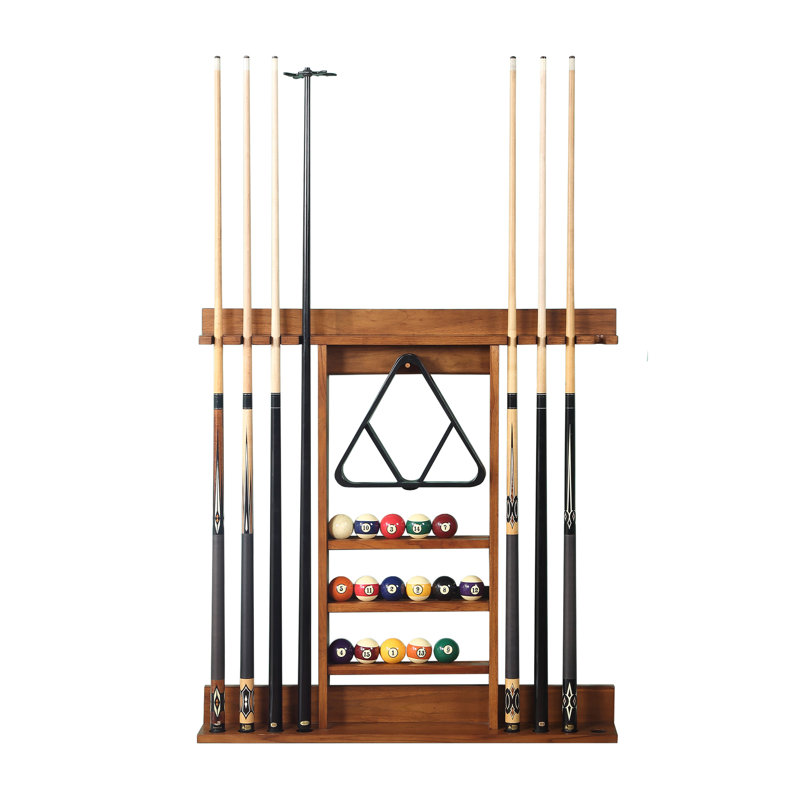 HB Home Wood Pool Cue Rack & Reviews | Wayfair
