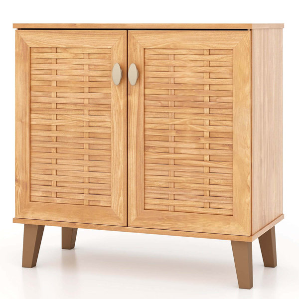 Bayou Breeze 2-door Shoe Cabinet With Ventilated Woven Doors & 3 ...