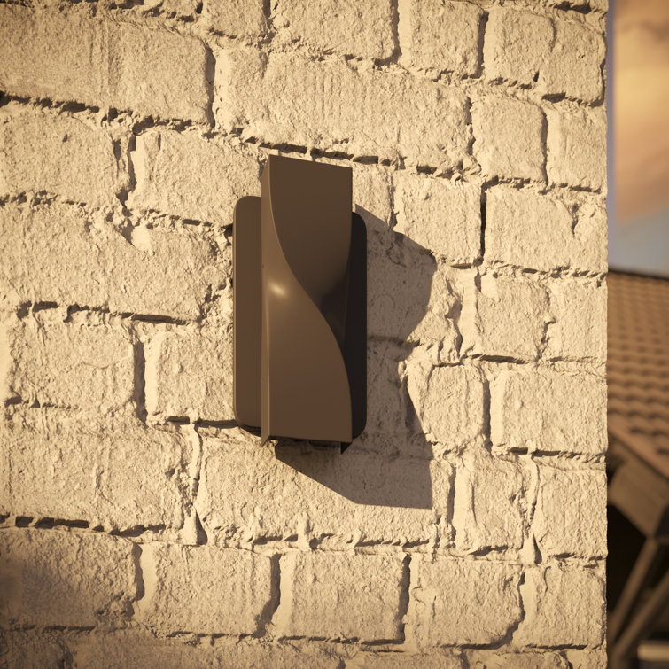 Orren Ellis Pharez 120 Volt Aluminum Weatherproof Integrated LED Wall ...