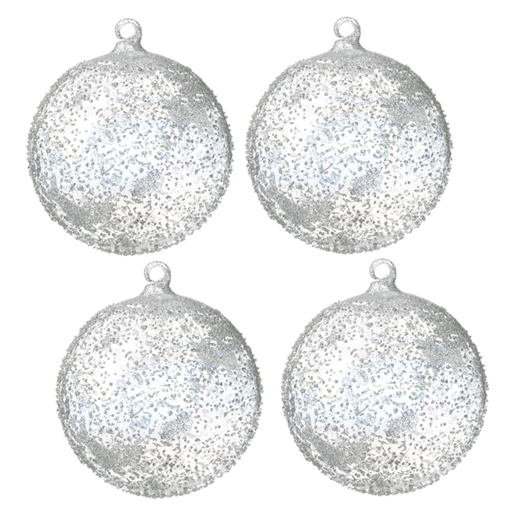 The Twillery Co. 4 Piece Textured Ball Ornament Set & Reviews - Wayfair ...