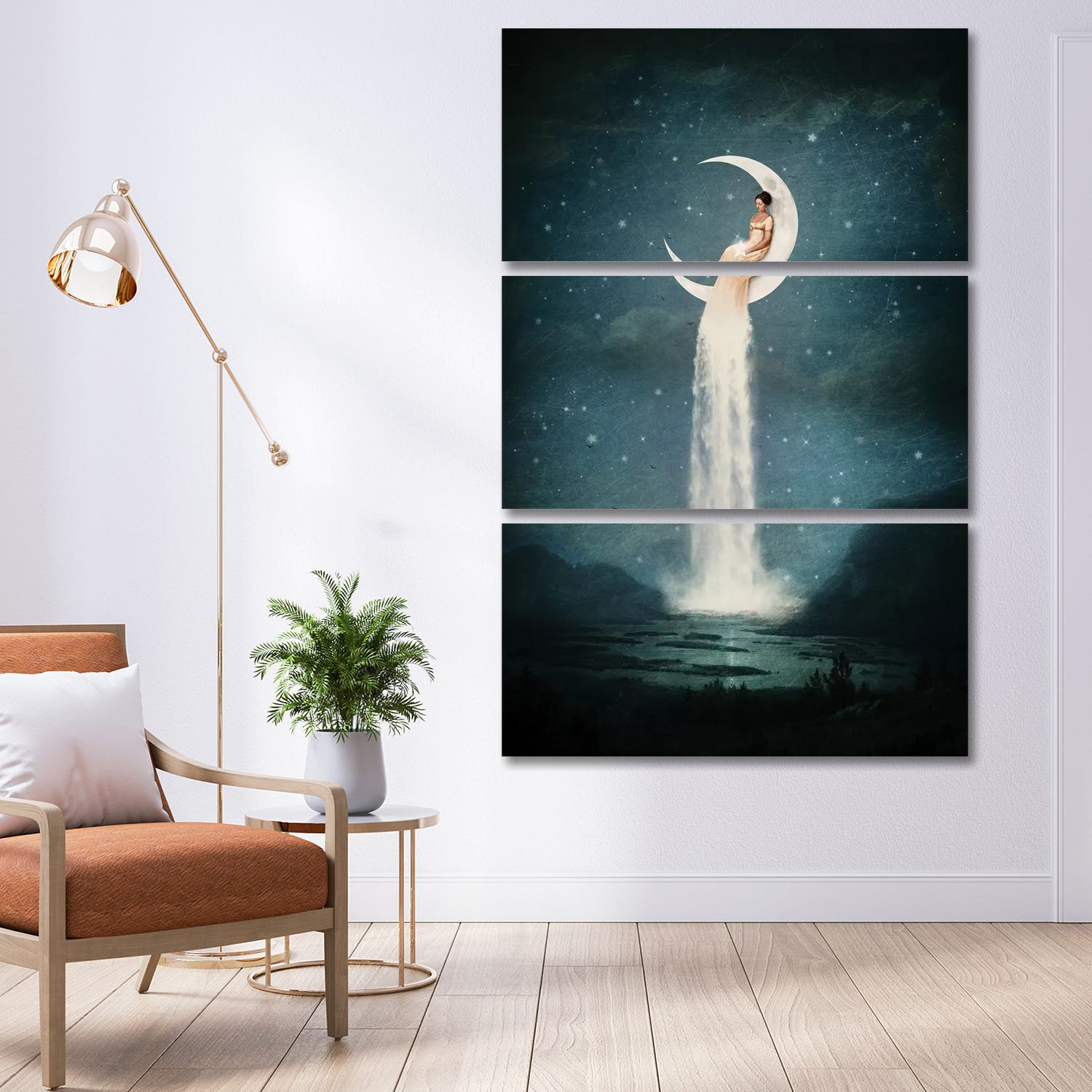 Trinx Moonriver Lady - 3 Piece No Frame Print on Canvas - Wayfair Canada