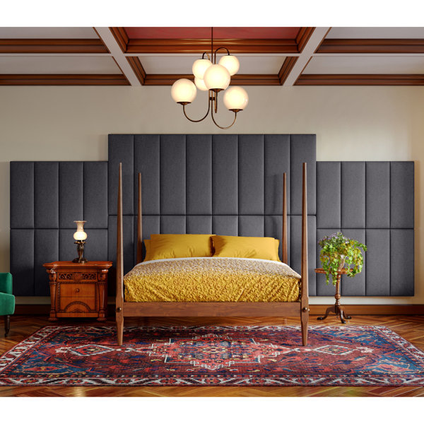 Latitude Run® Panelist Modern Padded Headboard - Set of Wall Mounted ...