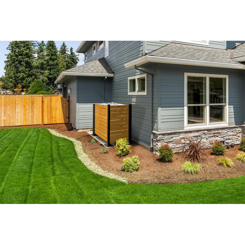 OUTDECO 52 In. Above Ground Galvanized Steel Fence Post With Welded ...