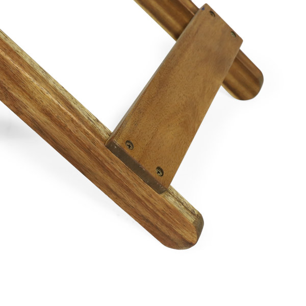 Gracie Oaks Weathered Outdoor Folding Wooden Side Table & Reviews | Wayfair