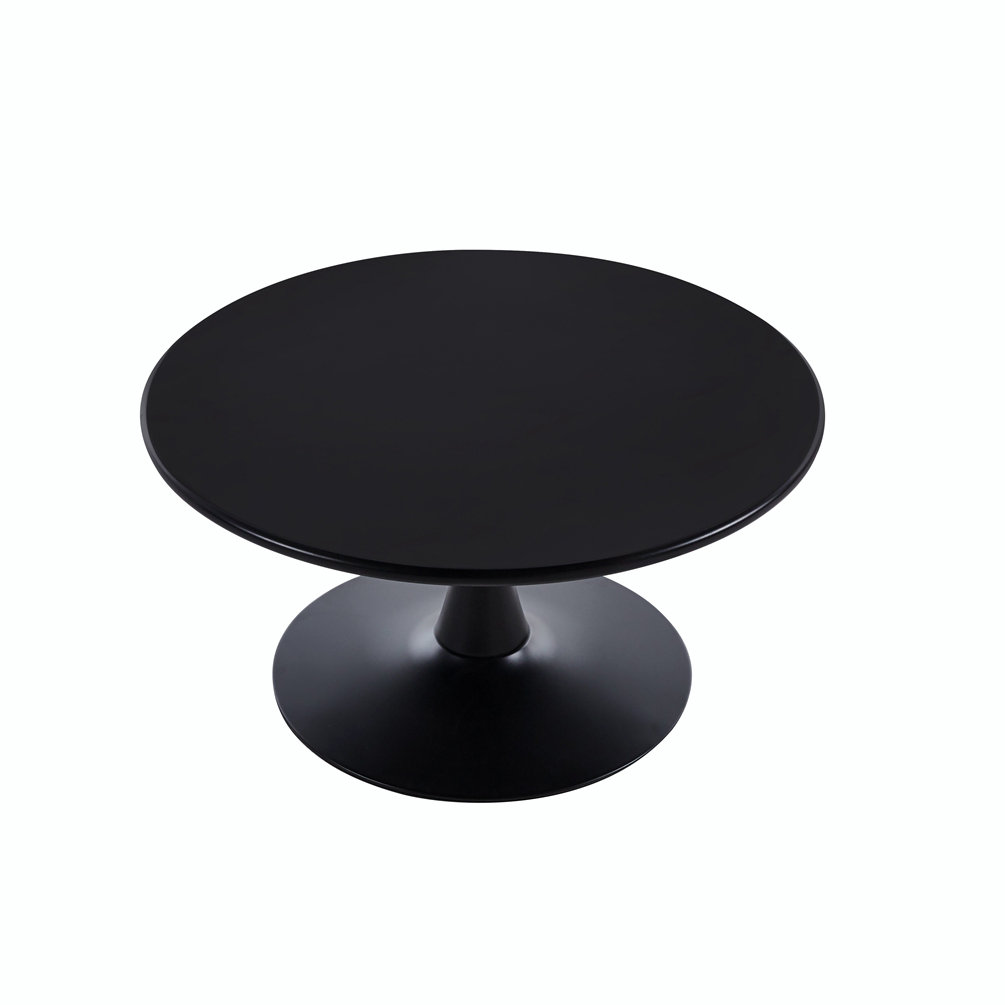 Corrigan Studio® Modern 31.5'' Diameter Solid Metal Base Round Coffee ...