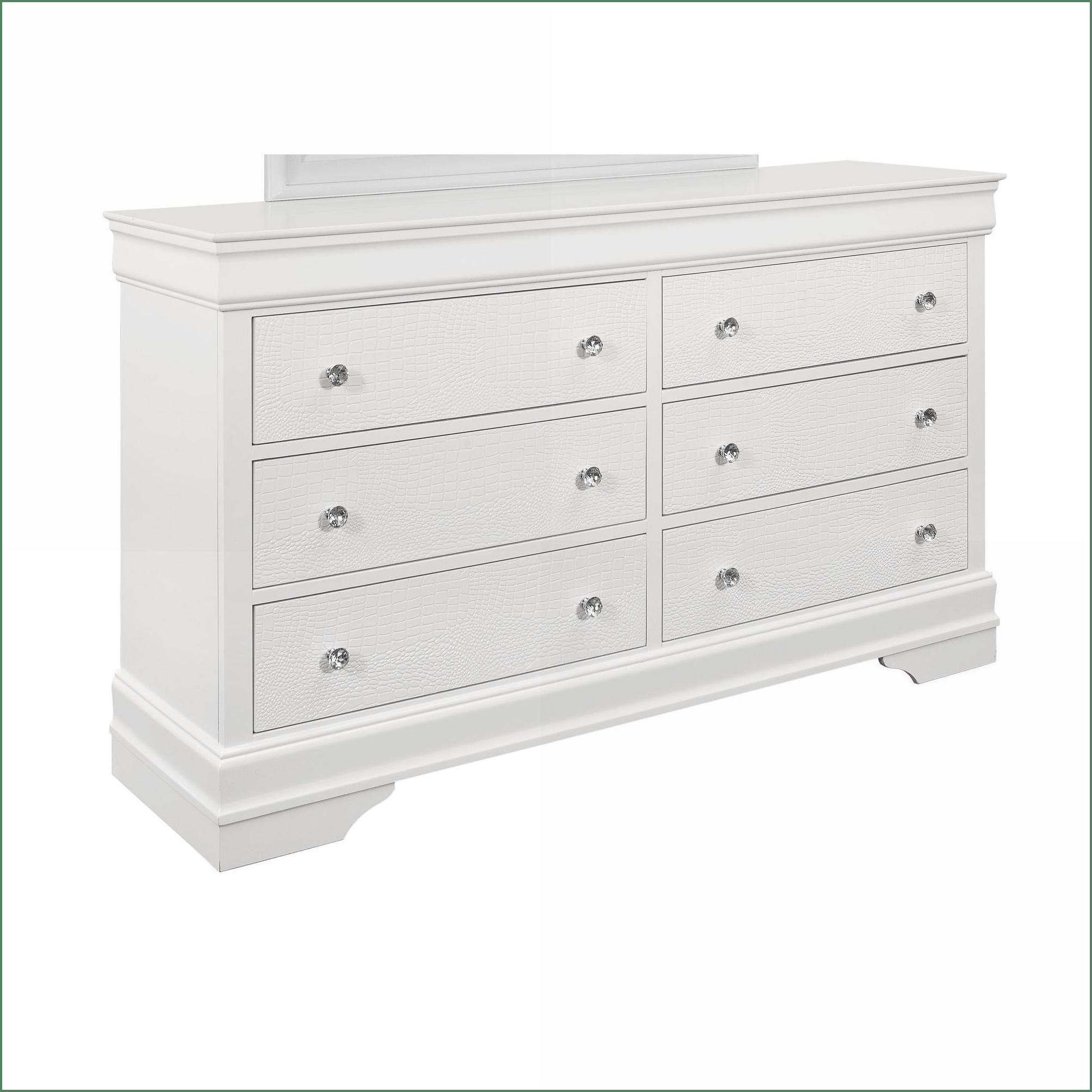 NFusion Dressers, Contemporary Metallic Grey with Crystal Hardware ...