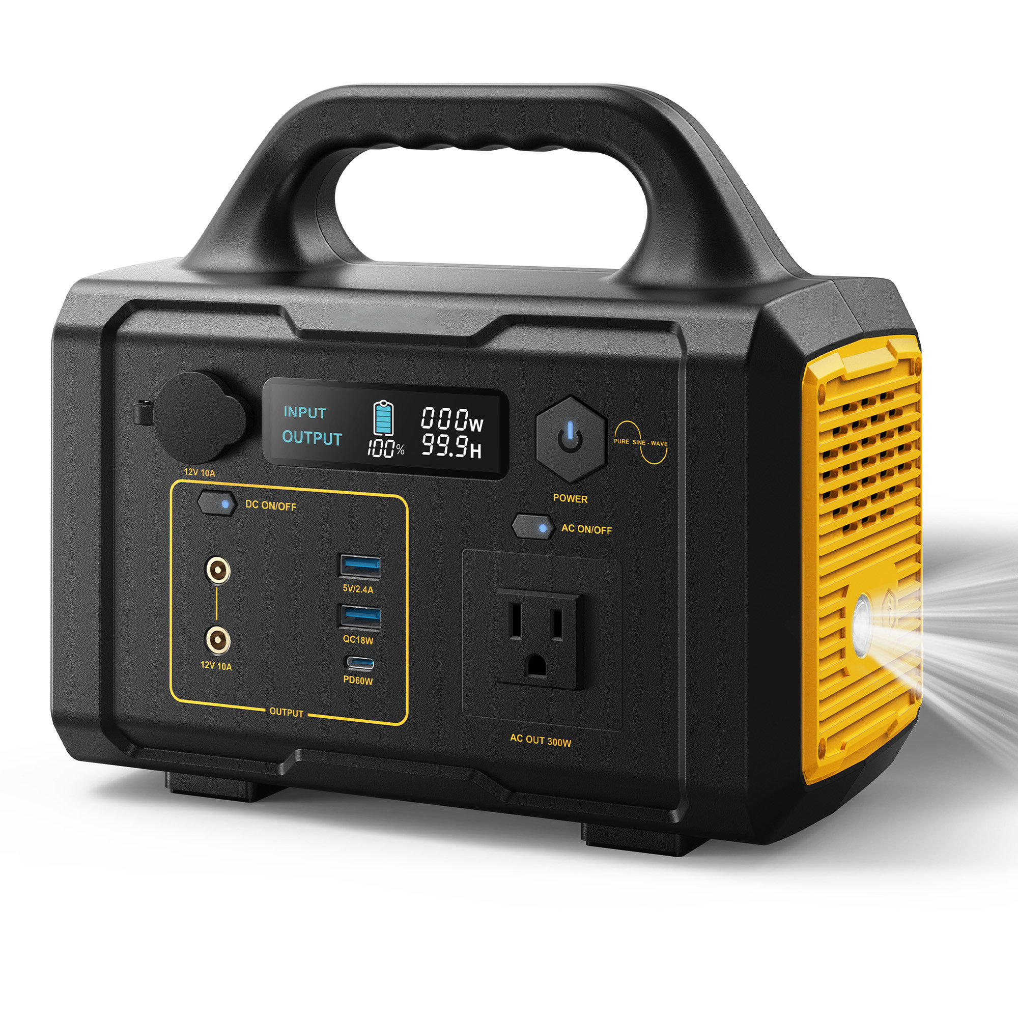 mondawe 300W Portable Power Station With 100W Solar Panel Included, 299 ...
