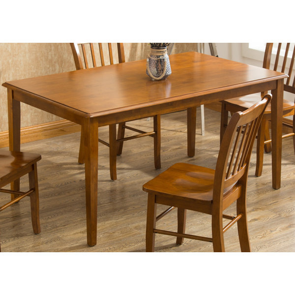 Red Barrel Studio® Weldy Solid Wood Dining Table & Reviews | Wayfair