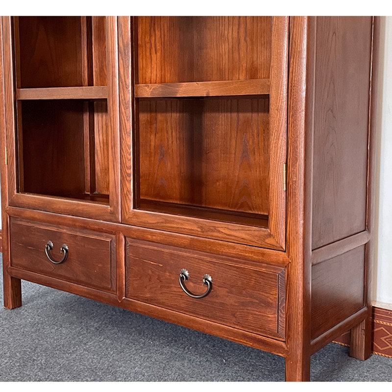 Parttlion New Chinese style glass bookcase | Wayfair