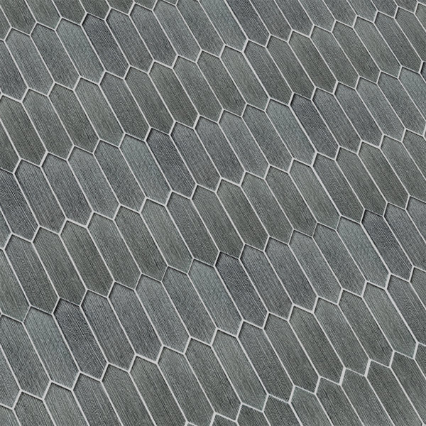 Altair Windey 10.9" X 11.3" Hexagon Laminated Glass Mosaic Wall Tile ...