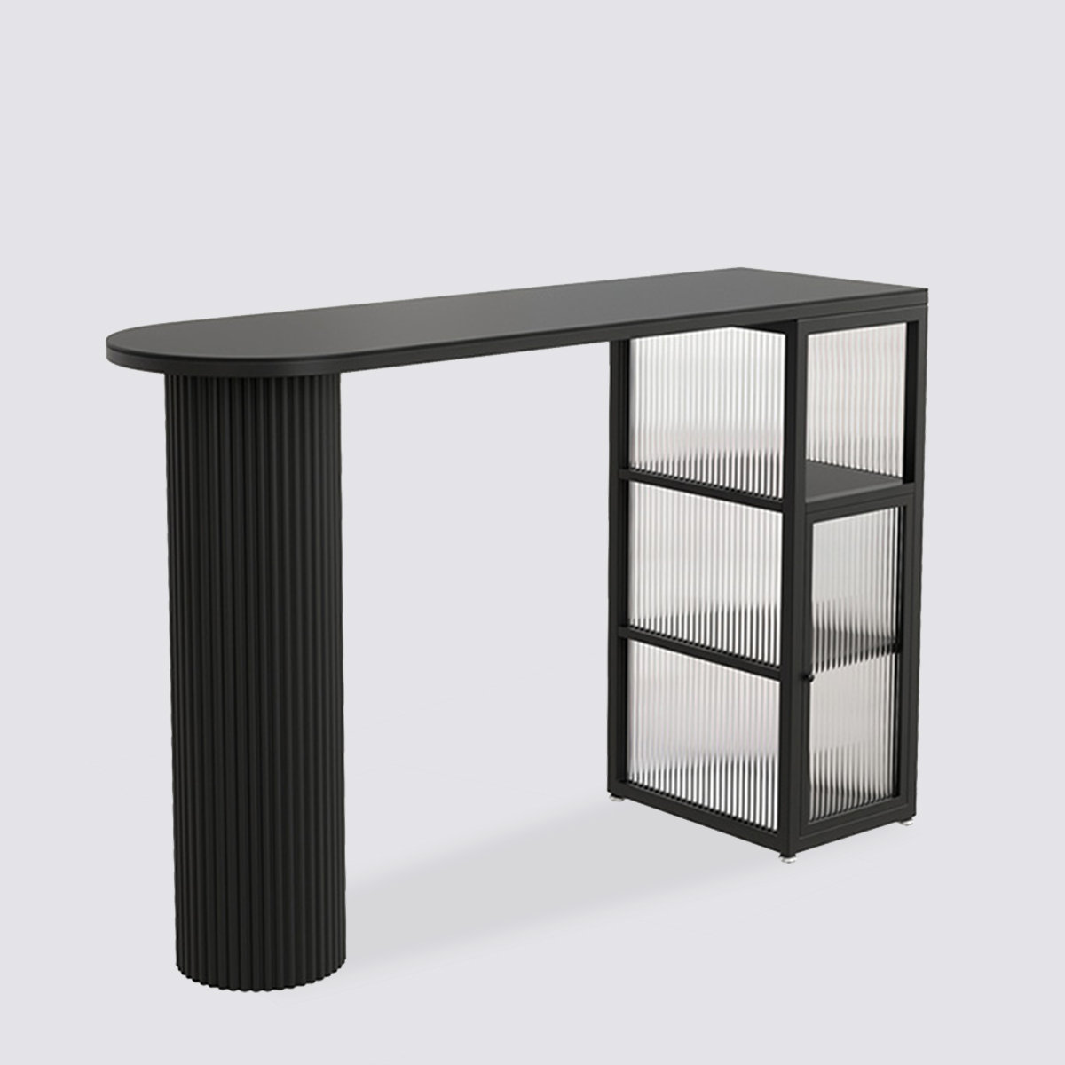 Hokku Designs Modern and Simple Partition Small Bar Counter with Side ...