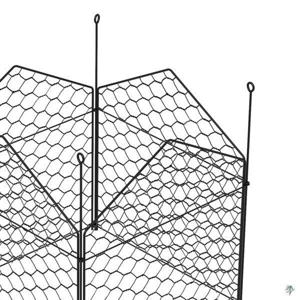 Arlmont & Co. Outsunny Garden Chicken Wire Cloche, 12" X 14" Plant ...