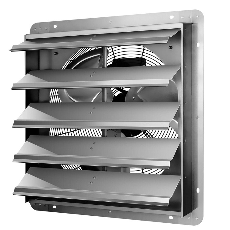 dubbin Aluminum Shutter Bathroom Fan Window Fit Ventilation Exhaust ...