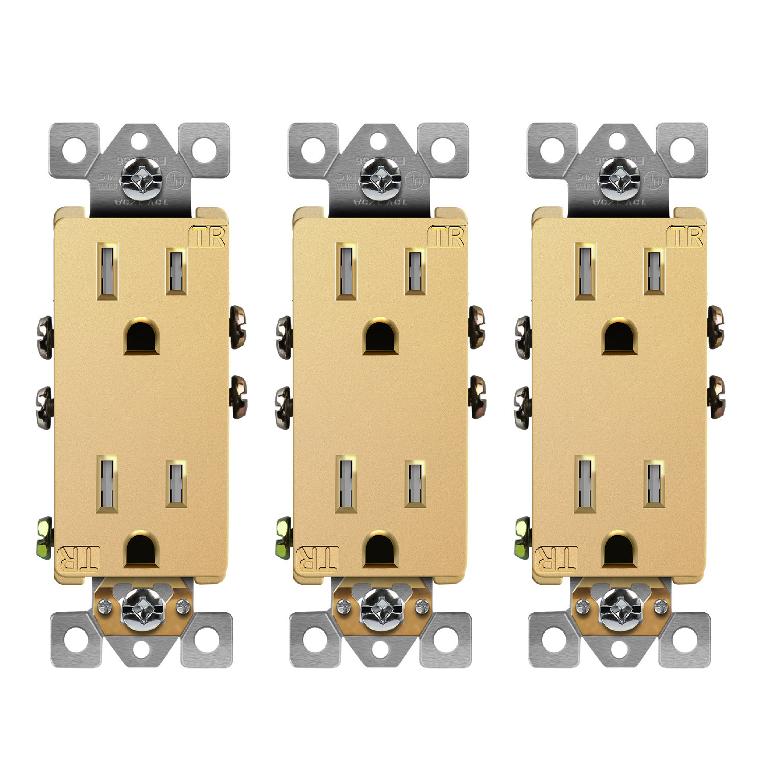 Enerlites 15-Amp Standard Tamper Resistant Decorator Outlet & Reviews ...