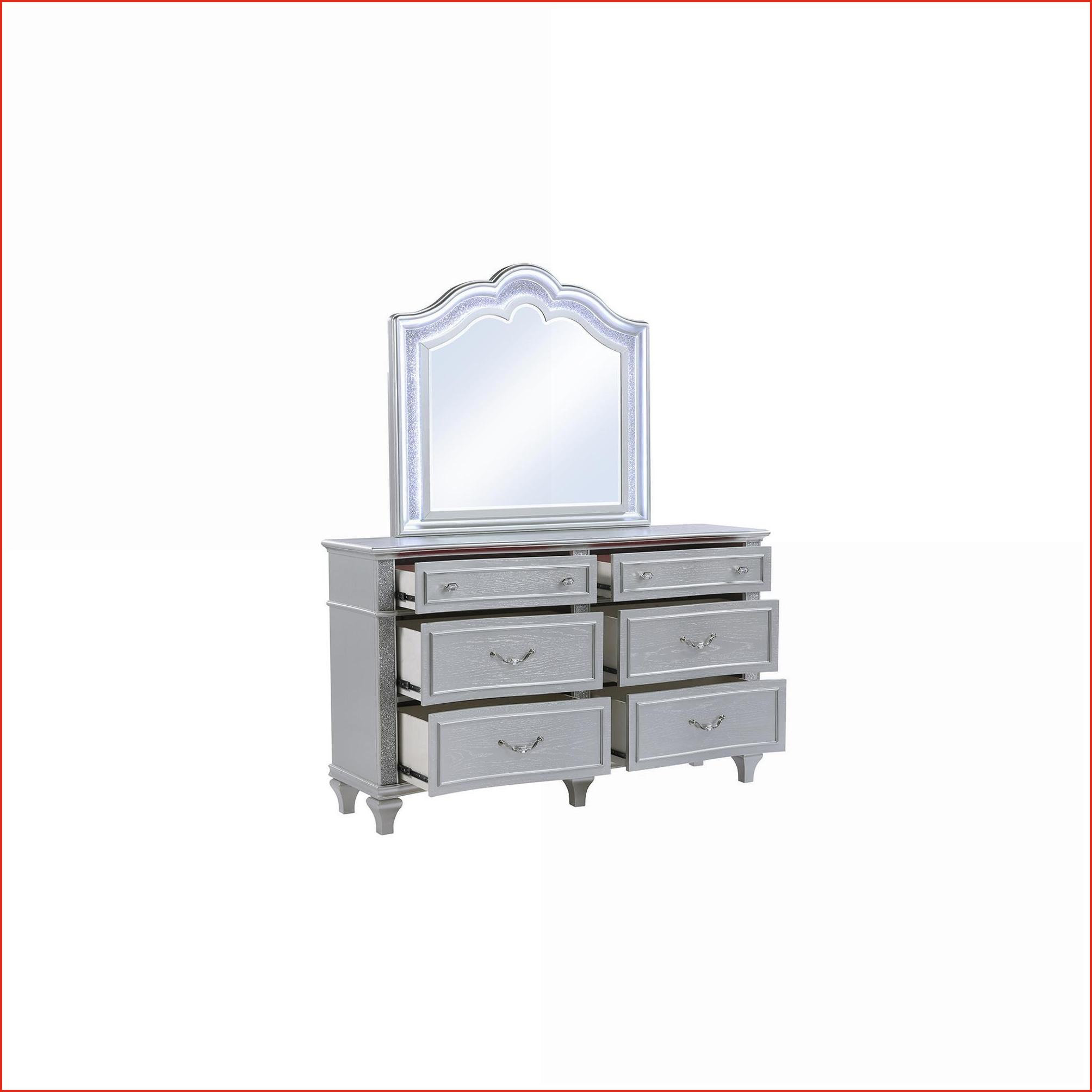 Latitude Run® Dressers, Contemporary 6-Drawer with 2 Velvet-Lined ...