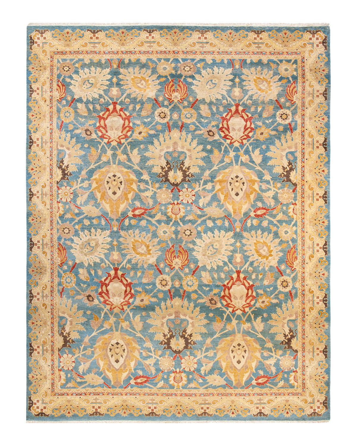 Isabelline Linka One-of-a-Kind 9' 0" X 11' 10" 2000s Wool Area Rug in ...