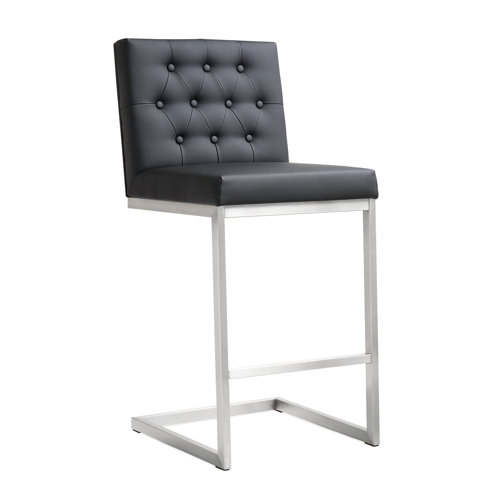 Upper Square™ Sheraden Upholstered Counter Stool with Metal Frame ...