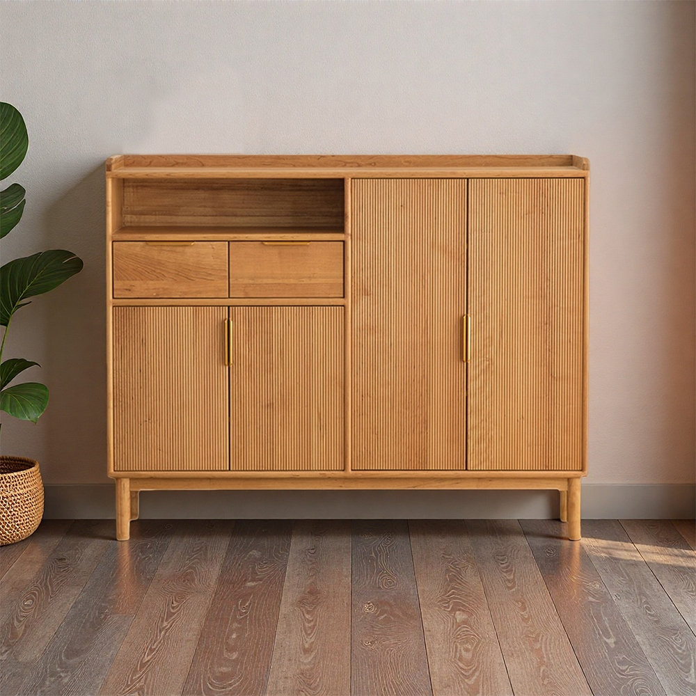 Rebrilliant Japanese style minimalist storage shoe cabinet - Wayfair Canada