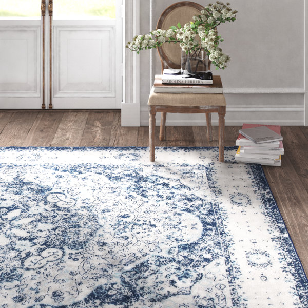 Kelly Clarkson Home Oriental Blue/White Area Rug & Reviews | Wayfair