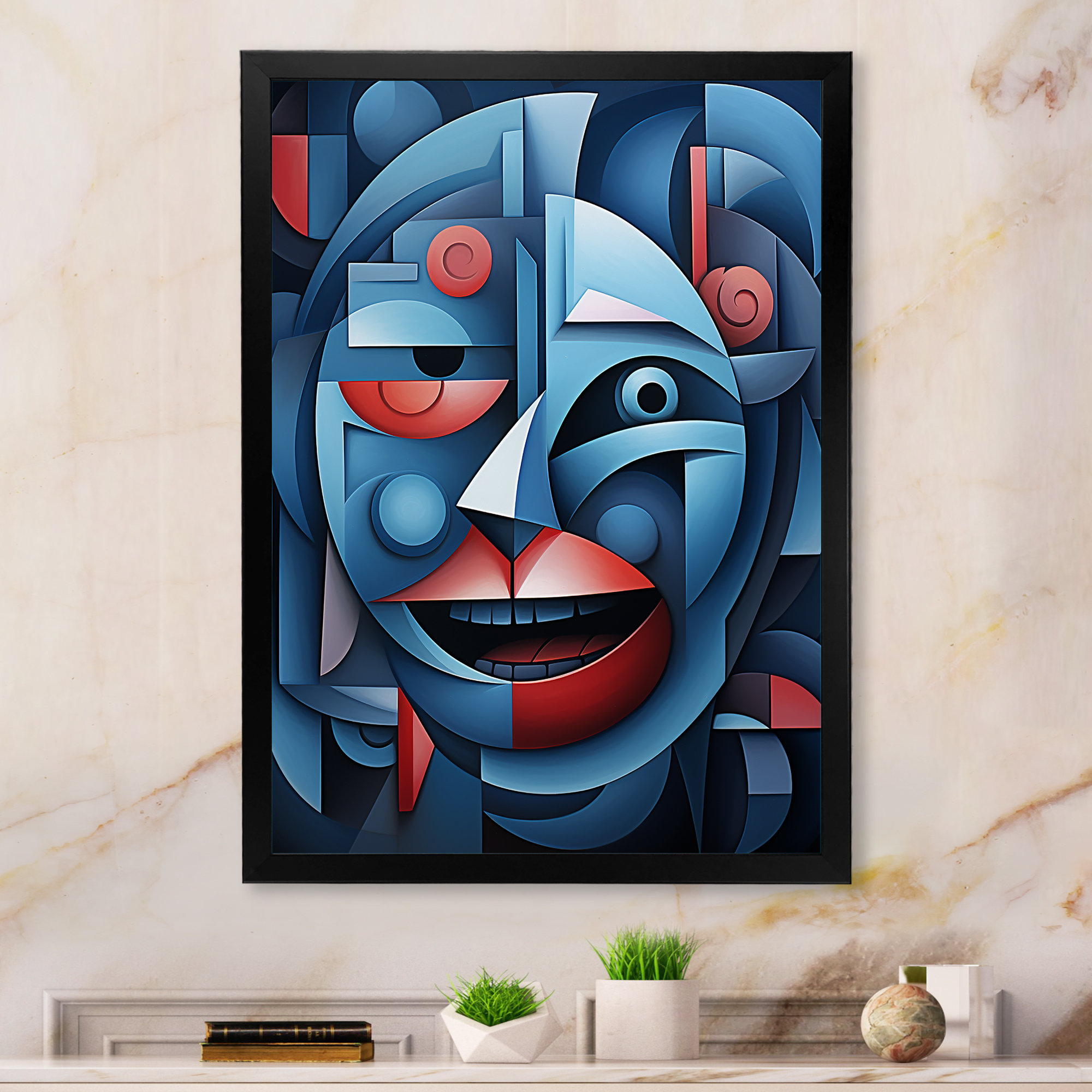 Ivy Bronx Blue Midnight African Mask II | Wayfair