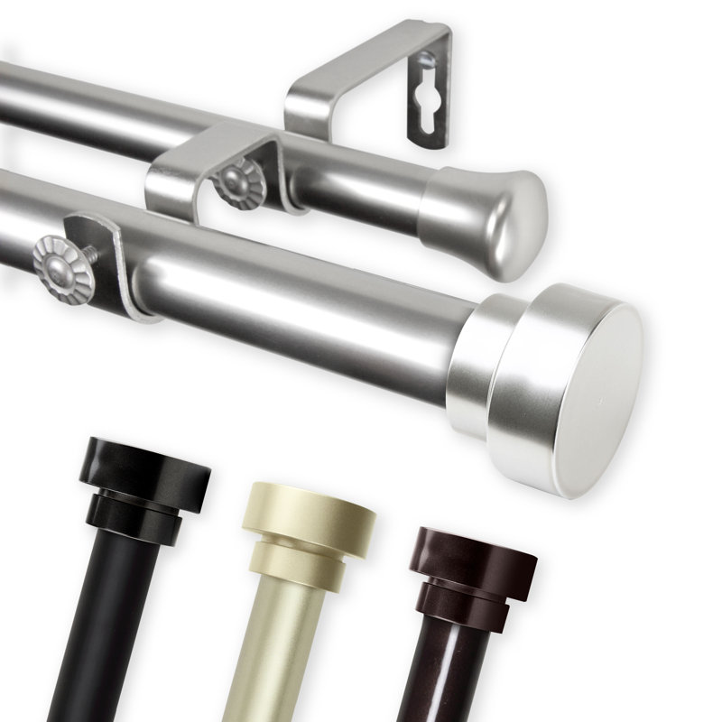 Greyleigh™ Adjustable Double Curtain Rod & Reviews | Wayfair