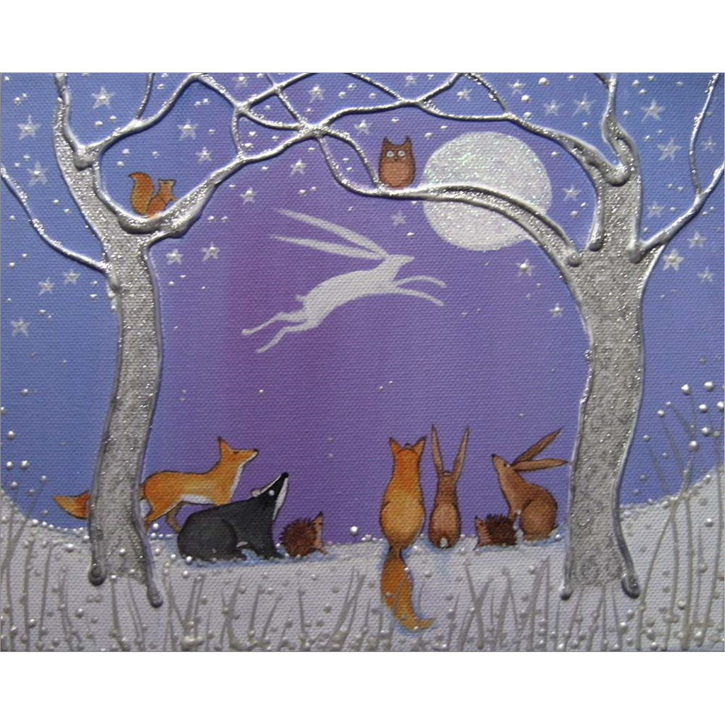 Red Barrel Studio® Moon Hare By Angie Livingstone, Canvas Wall Art ...