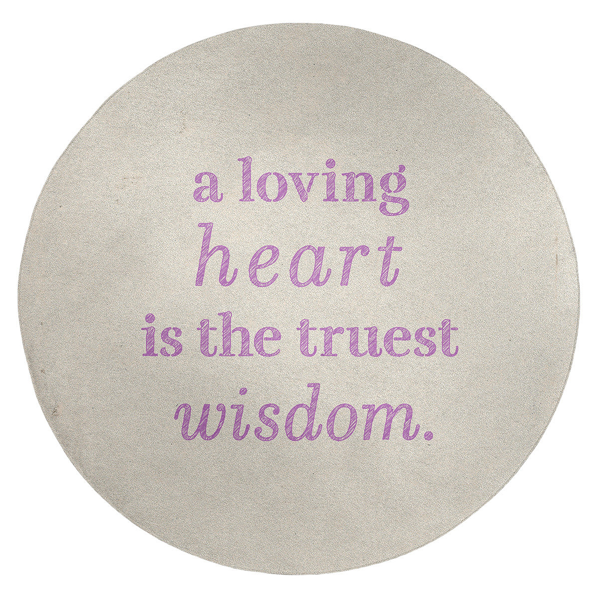 East Urban Home Quotes Handwritten Love & Wisdom Quote Poly Chenille ...