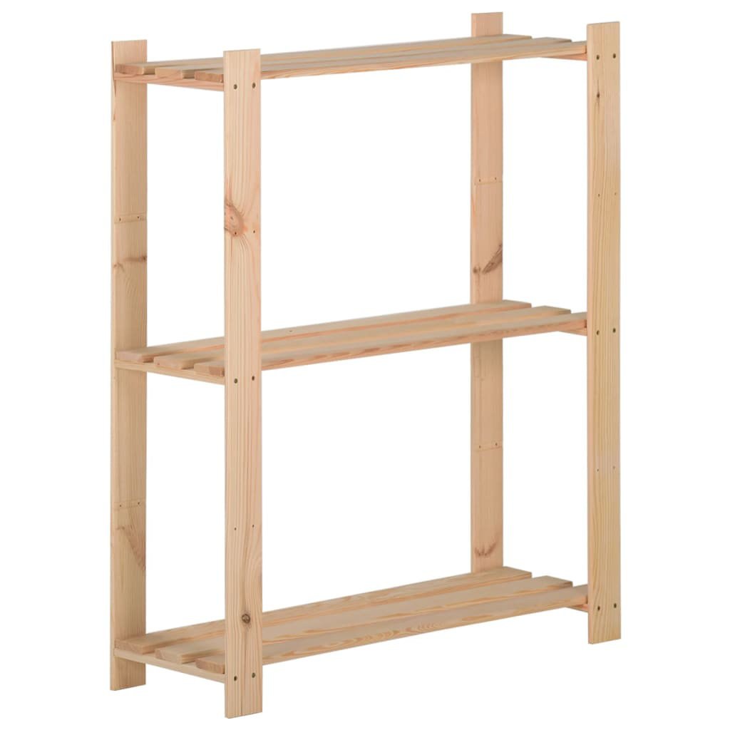 Rebrilliant Mela Solid Wood Shelving Unit | Wayfair