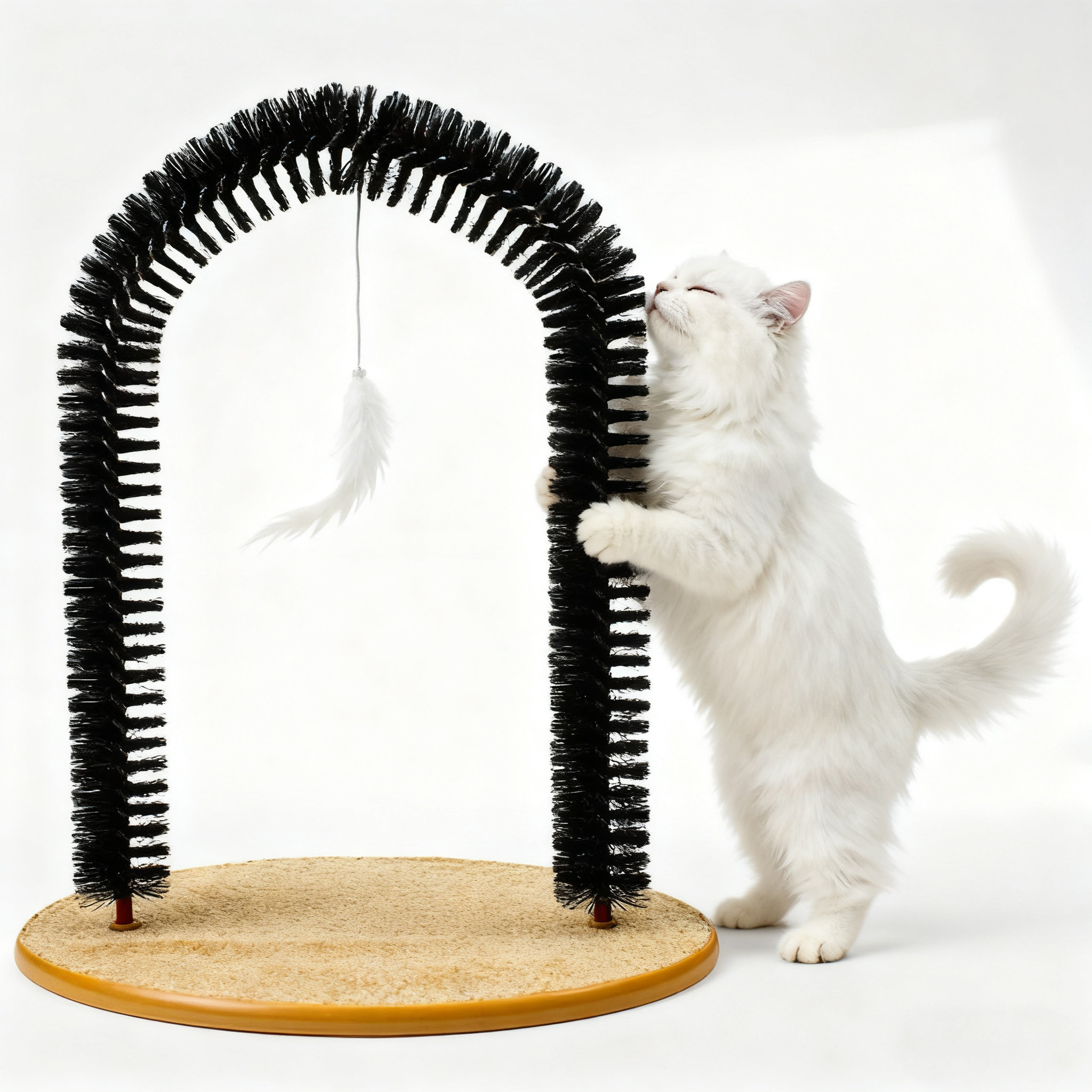 Ebern Designs Cat Massager And Self Grooming Arch,pet Scratcher ...