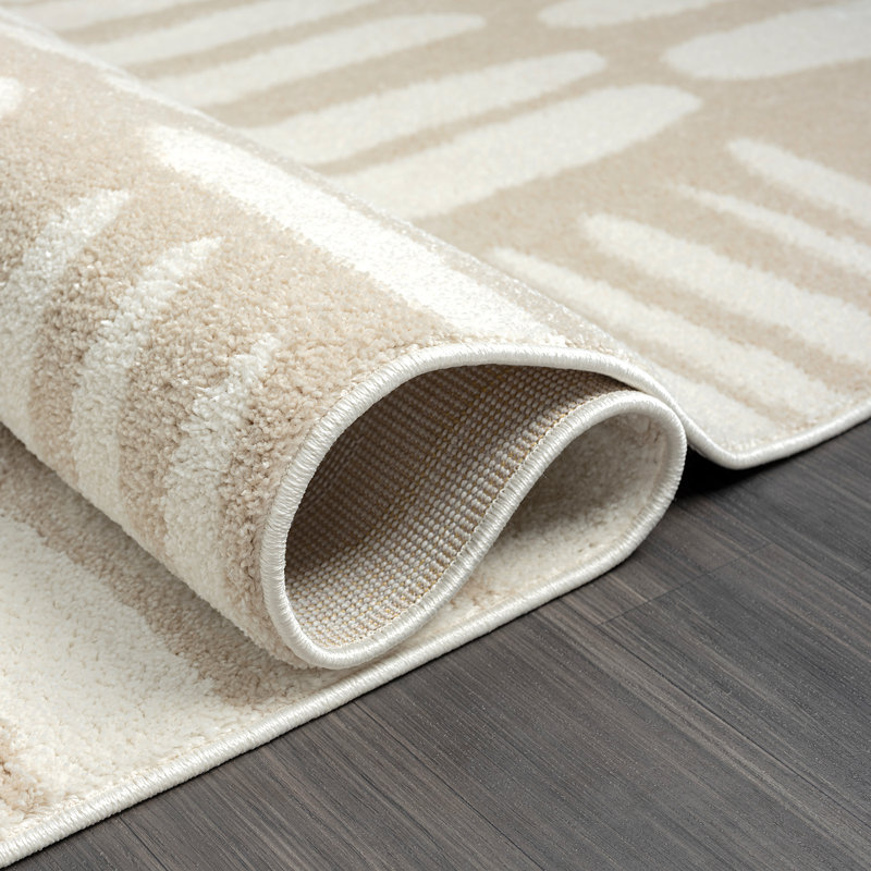 Brayden Studio® Chanelle Abani Rugs Nuevo NUE200A Modern Beige Area Rug ...