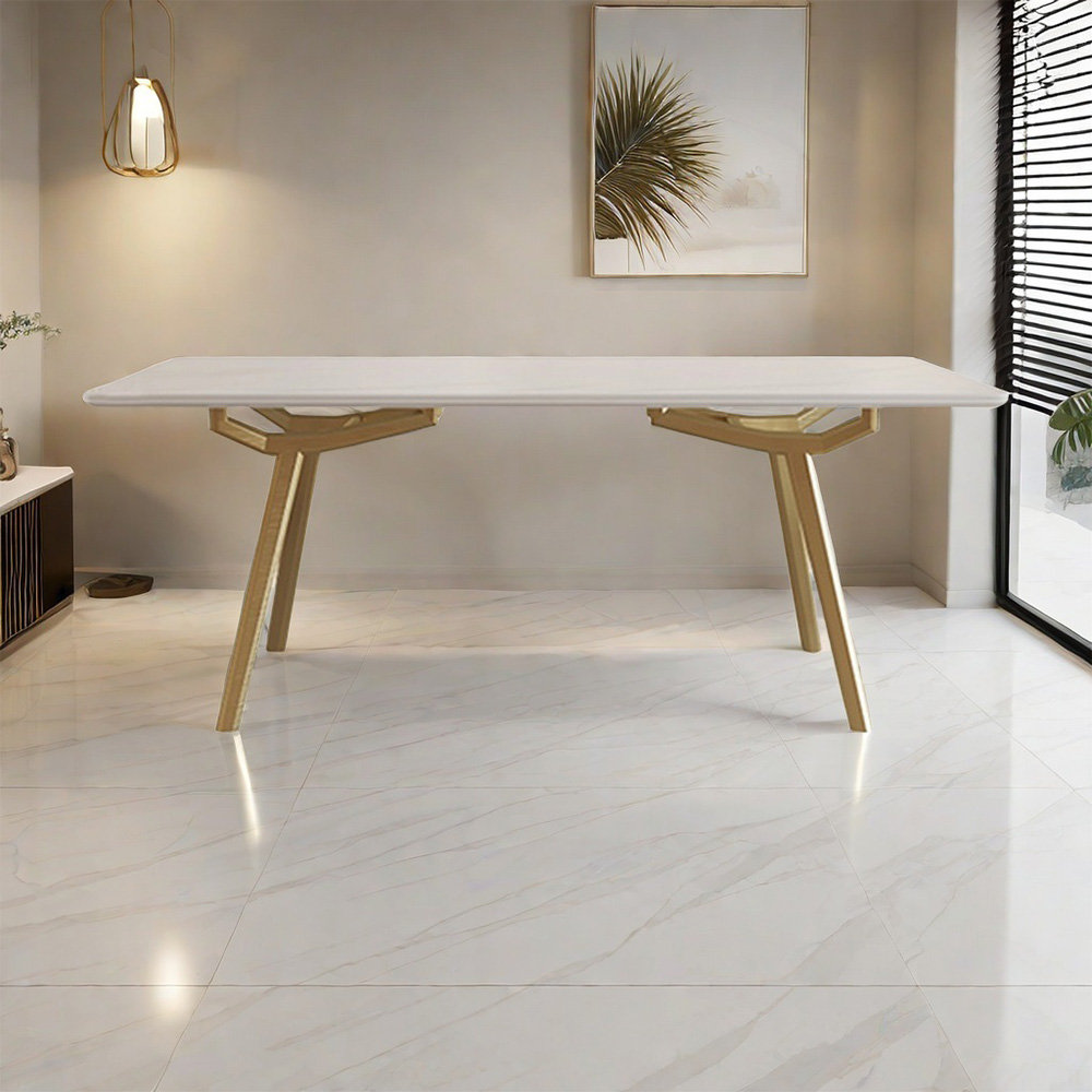 Everly Quinn Philomenia Simple high-end rectangular dining table | Wayfair