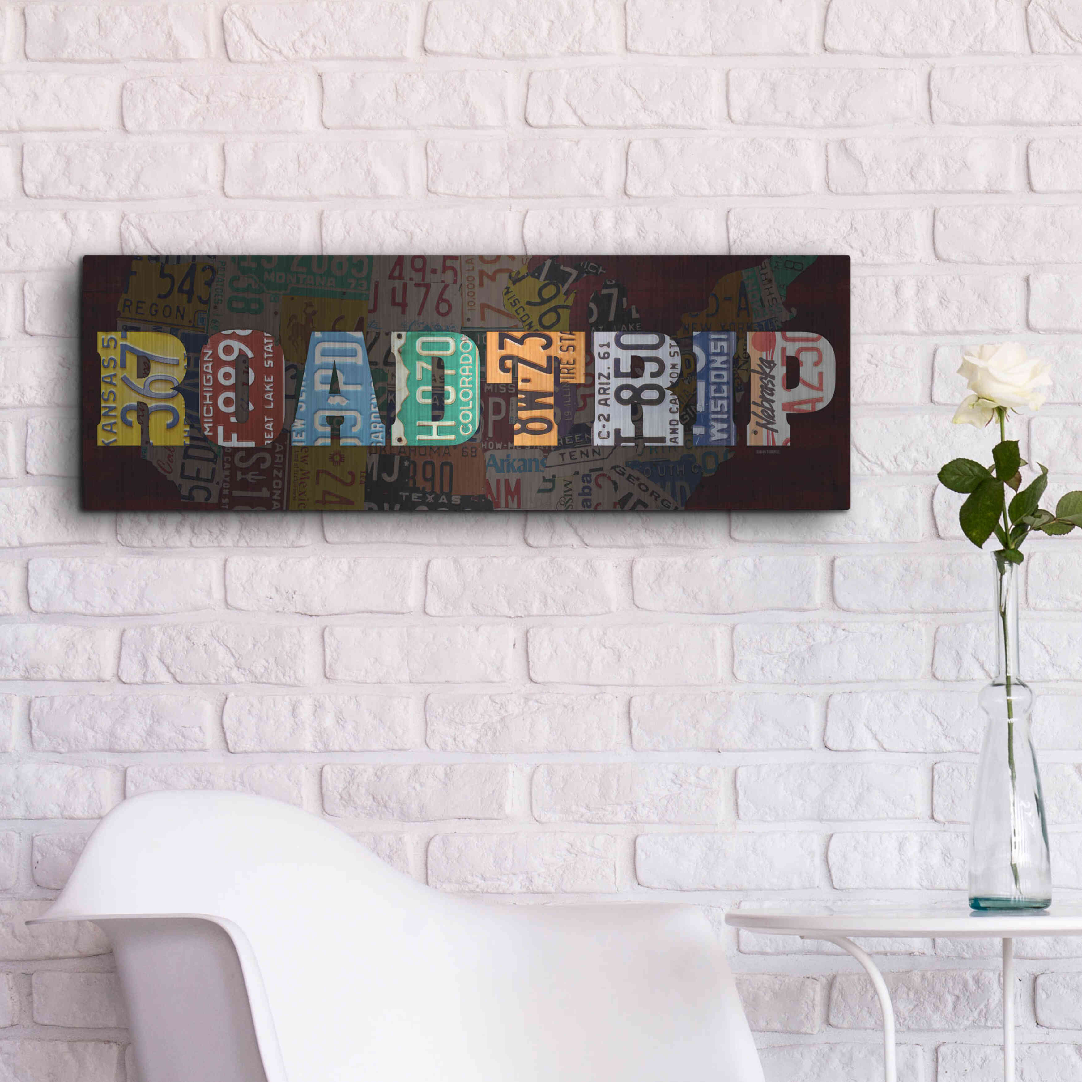 Luxe Metal Art 'Road Trip Lettering' By Design Tur " Road Trip ...