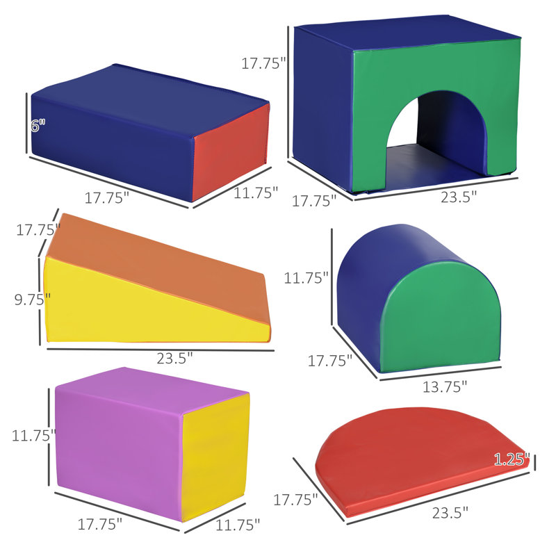 Qaba 7 Piece Block Set | Wayfair