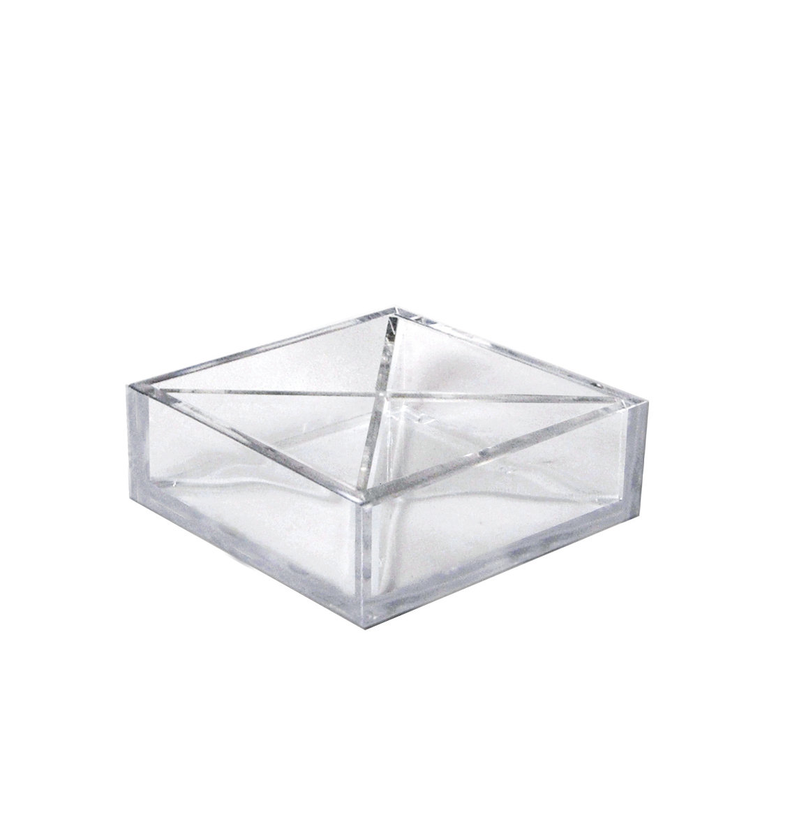 Azar Displays 6" Square Tray Four Compartment Desk Organizer, 2-Pack ...