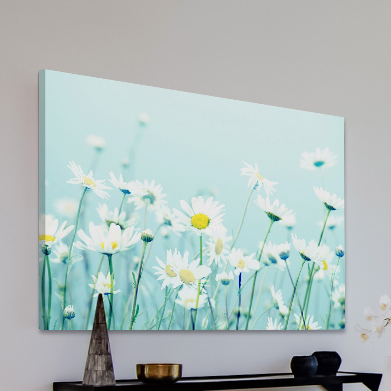 Latitude Run® DANCING DAISIES DANCING DAISIES Art On Acrylic By Robin ...