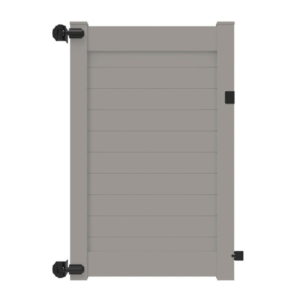 Barrette Outdoor Living Horizontal Fence Gray Vinyl Privacy Gate | Wayfair