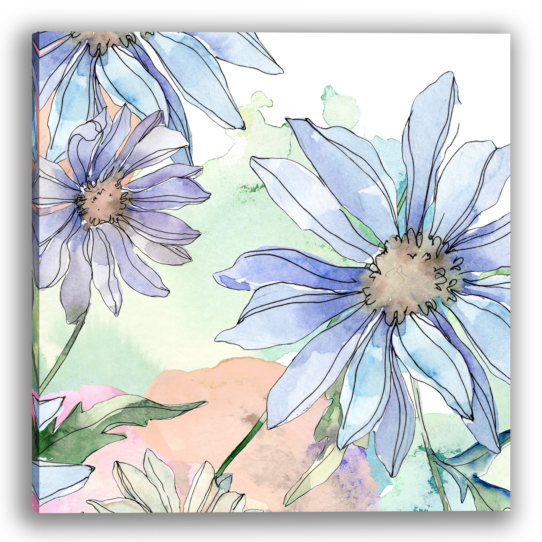 Red Barrel Studio® "Wildflower Whimsy: A Botanical Delight" - a close ...