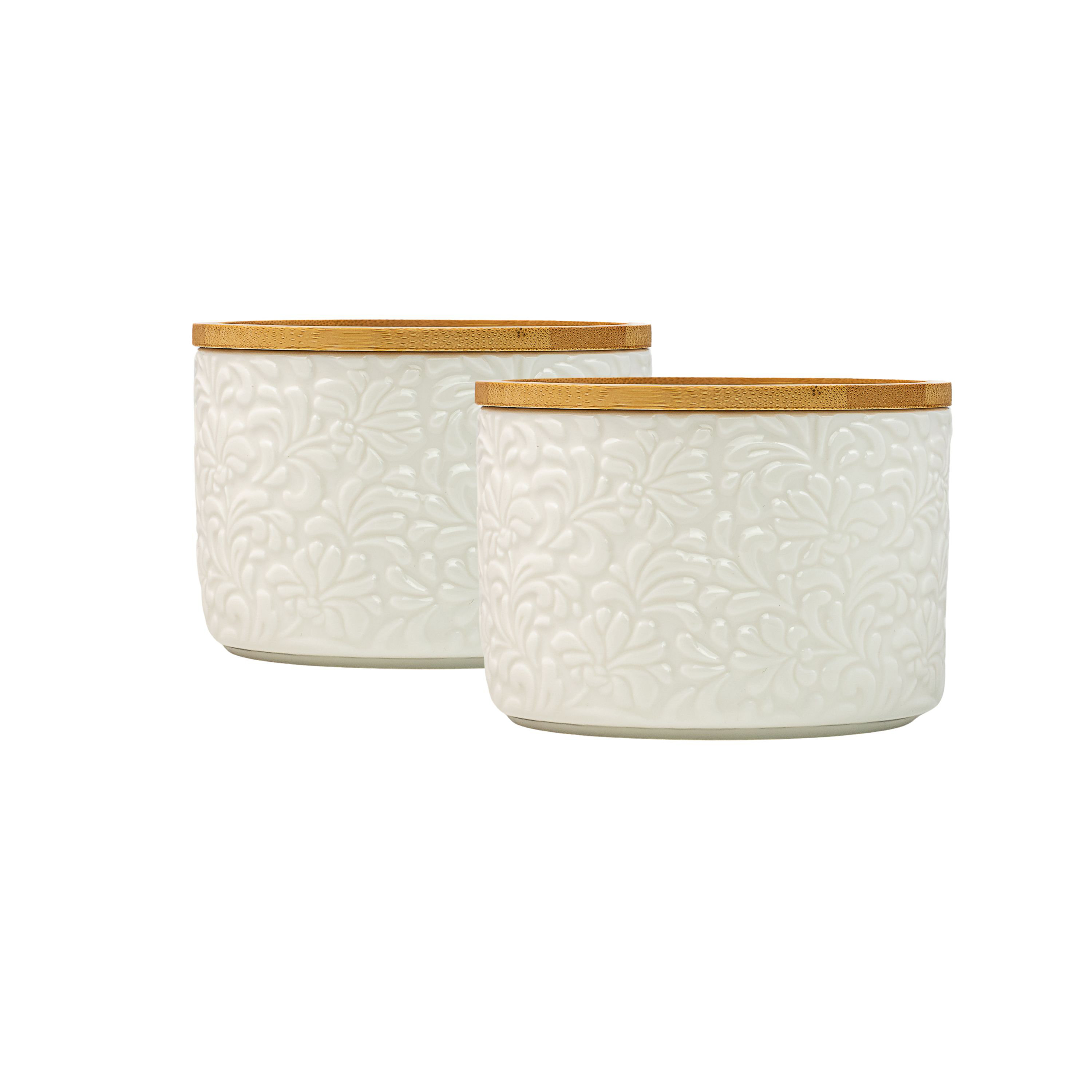 Ten Strawberry Street 10 Strawberry Street Embossed Floral Salt Cellar ...