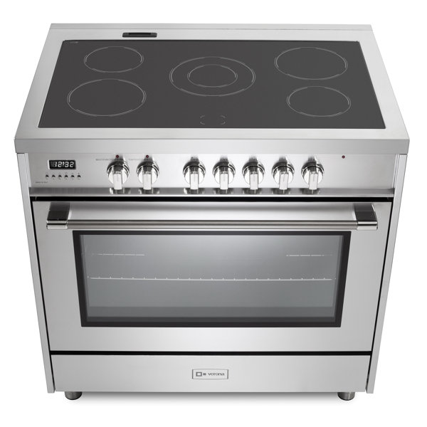 Verona Prima 36" 5 burner Single Electric Range Stainless | Perigold