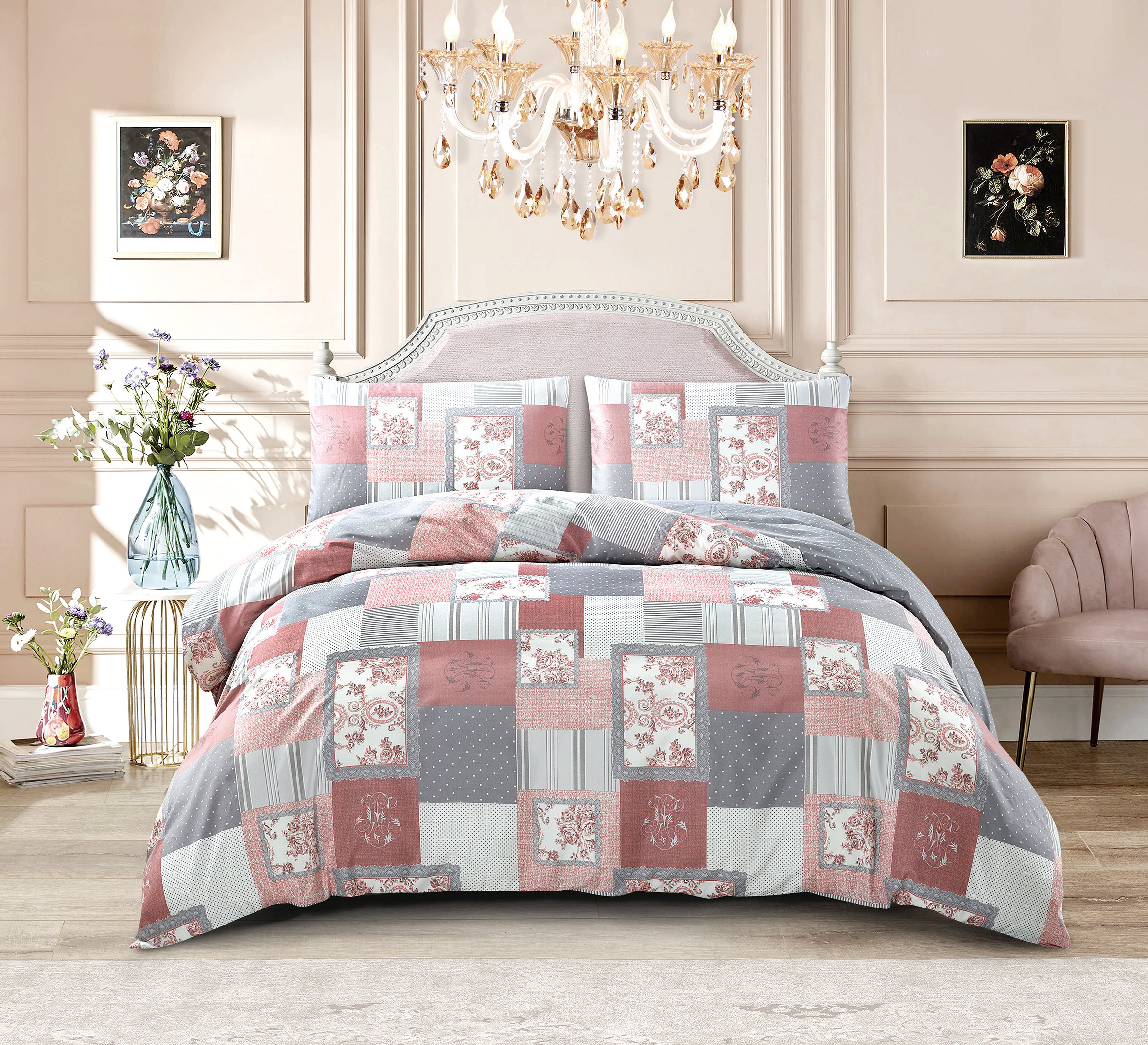 Textile Home Complete Bedding Set Cotton Rich Printed Duvet Cover ...