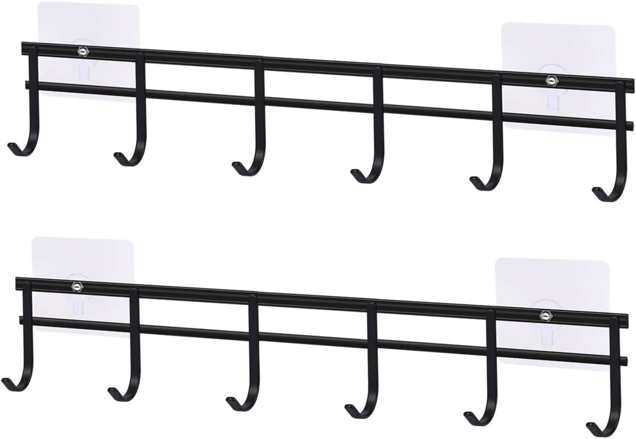 Prep & Savour Kitchen Utensil Rack, Wall Hooks Rack Kitchen Rail, Wall ...