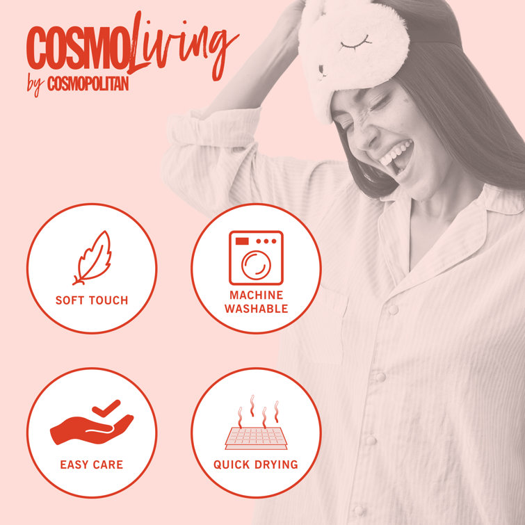 CosmoLiving by Cosmopolitan Cosmo Living Ivory Tufted Chevron Duvet Set ...