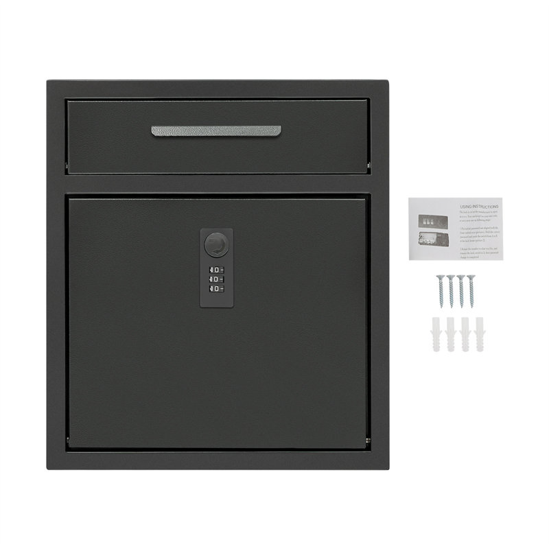 YINXIER Wall-Mounted Mailbox With Combination Lock | Wayfair