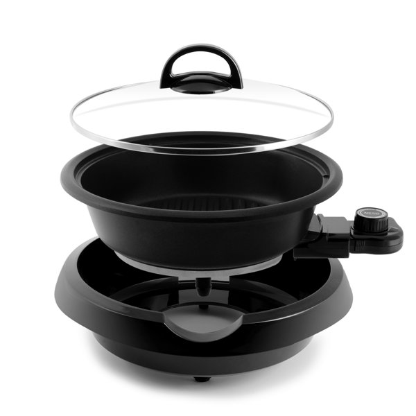 AROMA Grillet 3Qt. / 11 in. 3-in-1 Cool-Touch Electric Indoor Grill ...